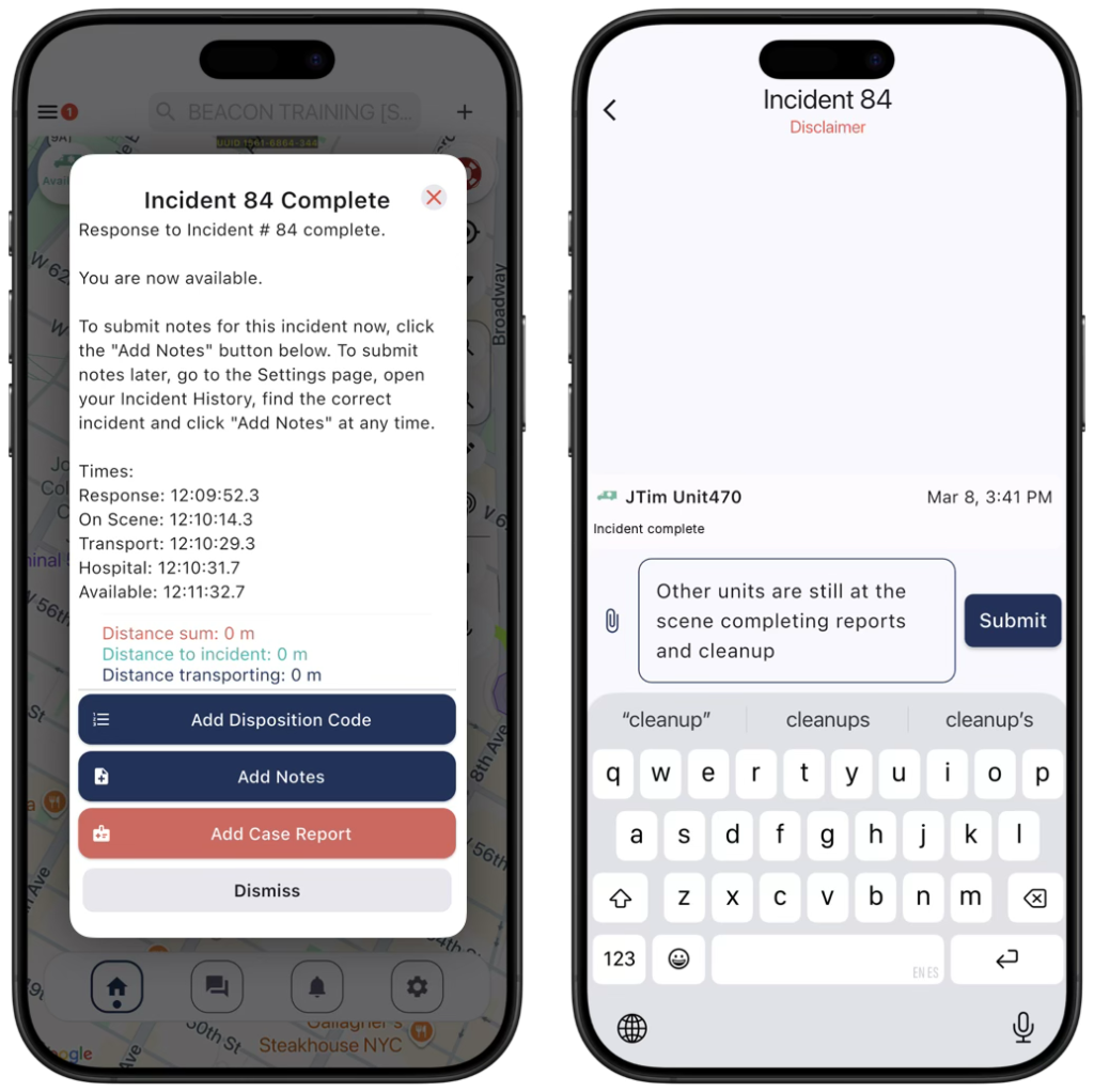 Submit Incident Notes (Mobile App) – Trek Medics Documentation