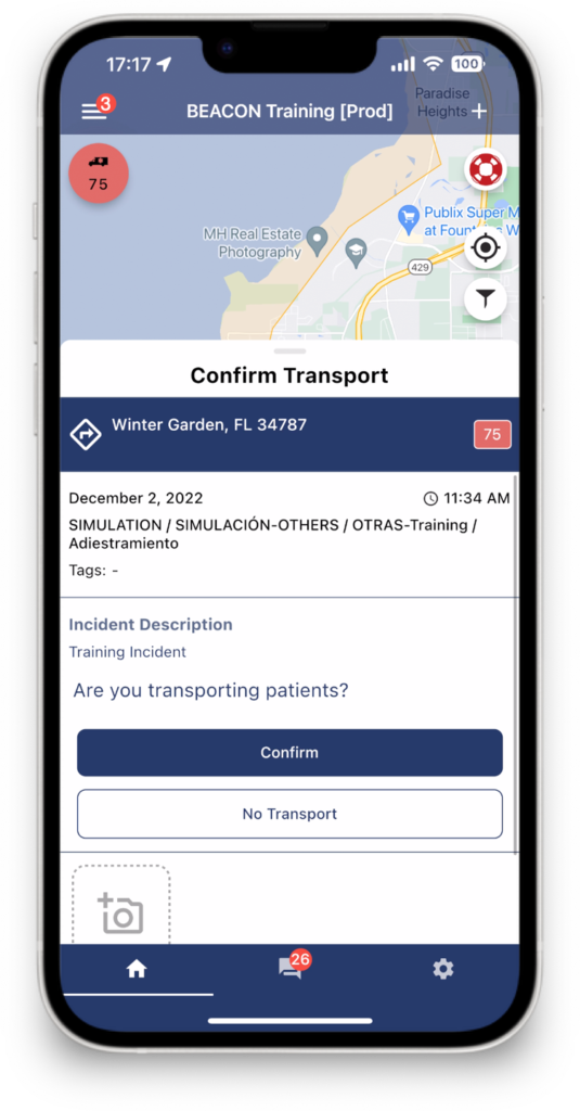 Destination Transport – Trek Medics Documentation