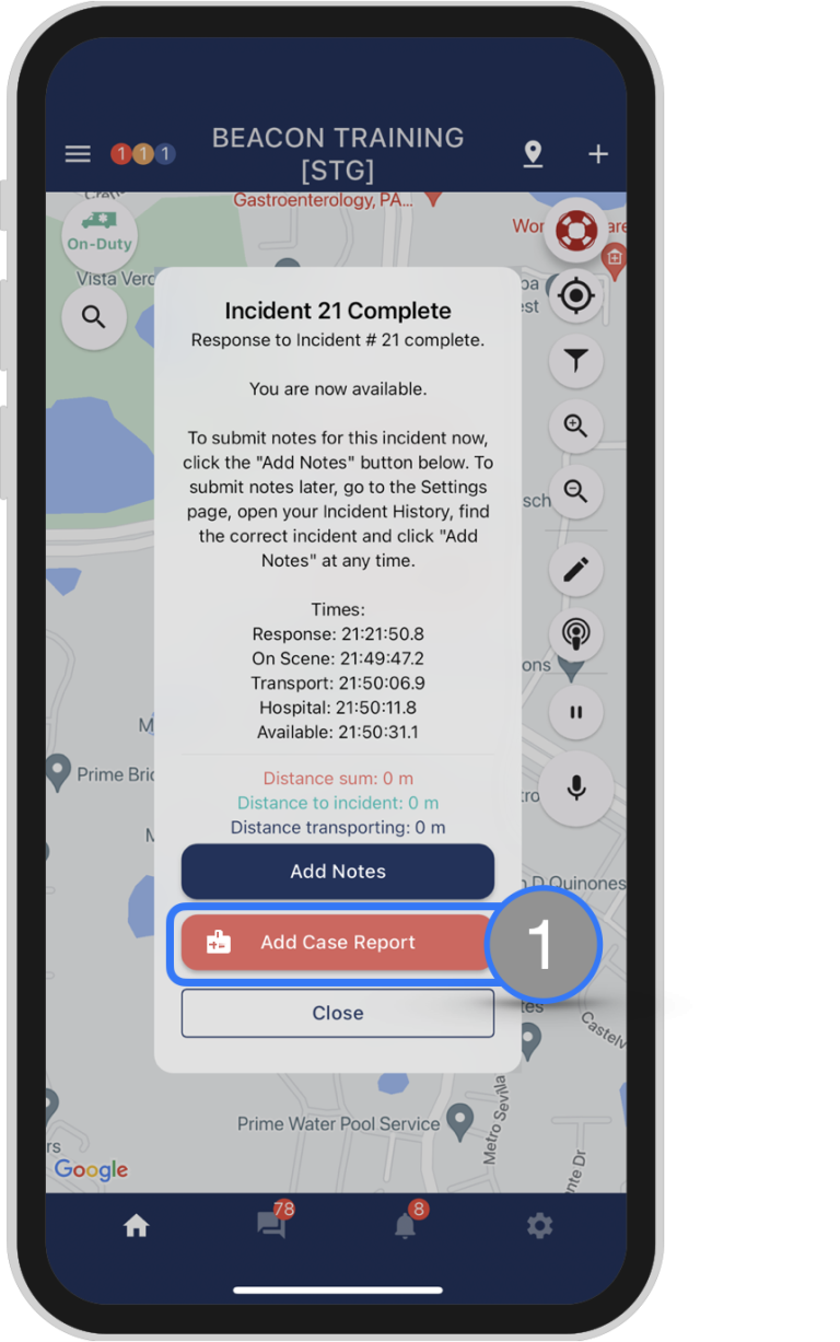 Función de Reportes de Casos de la App Móvil – Trek Medics Documentation